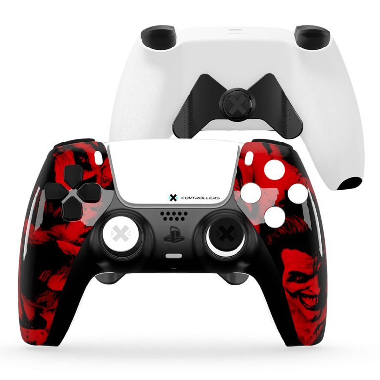 Mando Ps5 Joker Rojo - X Controllers - Mandos Personalizados Mando Ps5 Joker Rojo - X Controllers - Mandos Personalizados